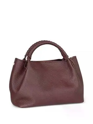 VISONA` Visona Mia Leather Tote Bag - Red