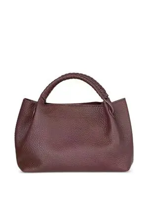 VISONA` Visona Mia Leather Tote Bag - Red