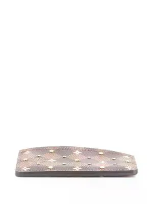 LOUIS VUITTON Flower Printed Studded Damier Card Holder