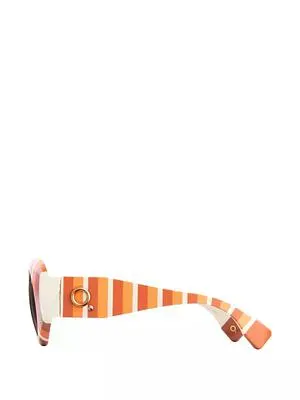 ETNIA BARCELONA Ibiza 12 Striped Round Frame Sunglasses