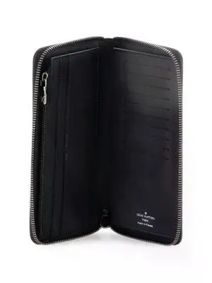 LOUIS VUITTON Zippy Wallet Monogram Eclipse Canvas Vertical Small Wallets