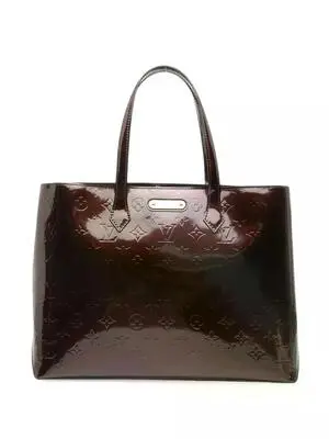 LOUIS VUITTON Monogram Vernis Wilshire Mm Tote Bag - Purple