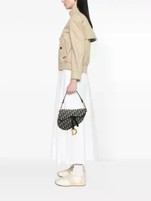 Dior 2019 Oblique Canvas Saddle Bag Shoulder Bag