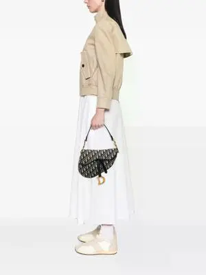 Dior Oblique Canvas Saddle Bag Shoulder Bag - Blue