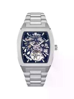 KENNETH COLE Skeleton-dial Tonneau-face 40mm Watch - Blue