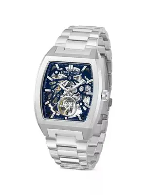 KENNETH COLE Skeleton-dial Tonneau-face 40mm Watch