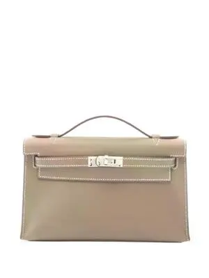 Hermès Swift Leather Kelly Pochette 22 Handbag - Brown