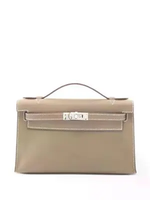 Hermès Swift Leather Kelly Pochette 22 Handbag - Brown