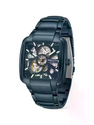 KENNETH COLE Skeleton-dial Square-face 40mm Watch