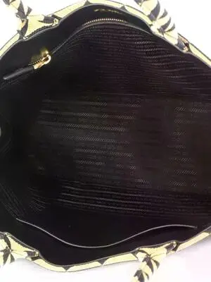 Prada Large Jacquard Shopper Tote Bag
