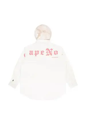 AAPE BY *A BATHING APE Moonface Embroidered Hooded Shirt