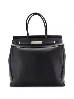 Saint Laurent Manhattan Leather North South Tote Bag - Black