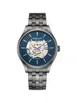 KENNETH COLE Skeleton-dial 42mm Watch - Blue