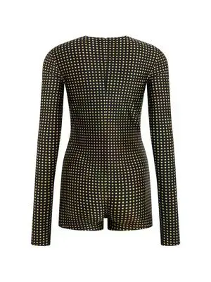 Philosophy Di Lorenzo Serafini Polka-dot Playsuit - Black