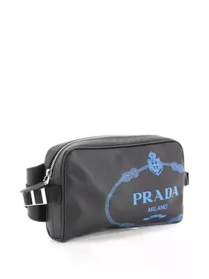 Prada Saffiano Leather Logo Waist Bag