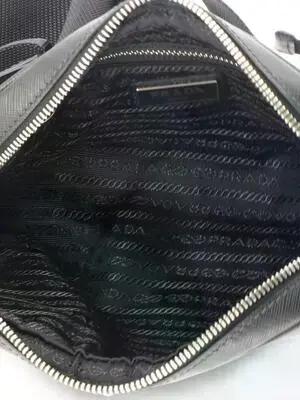 Prada Saffiano Leather Logo Waist Bag