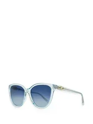 FERRAGAMO Gancini Butterfly-frame Sunglasses - Blue
