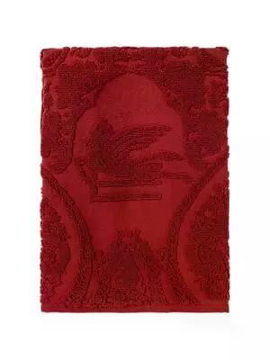 Etro Pegaso-jacquard Towels - Red