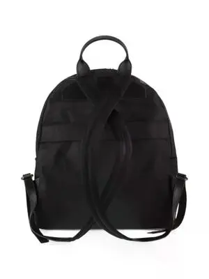 Kiton Leather-trimmed Zip-fastening Backpack - Black