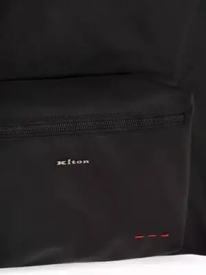 Kiton Leather-trimmed Zip-fastening Backpack