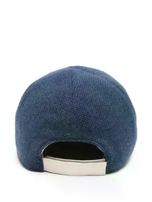 Eleventy Logo-embroidered Cashmere Baseball Cap