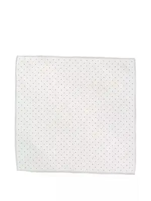 Eleventy Polka-dot Pocket Square - Grey