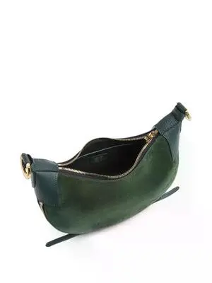 LANCEL Small Origami Suede Shoulder Bag