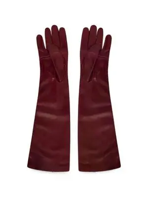 Alberta Ferretti Long Leather Gloves