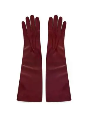 Alberta Ferretti Long Leather Gloves