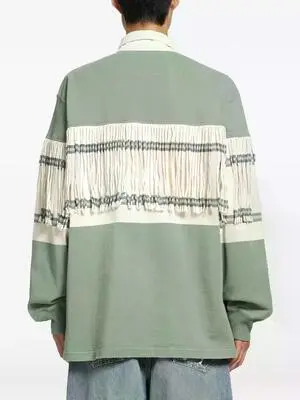 Kapital Fringed Panelled Rugby Polo Shirt