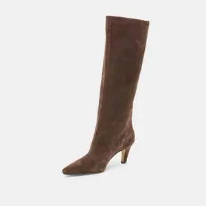 DOLCEVITA Jazmin Knee-high Suede Boots - Espresso Suede