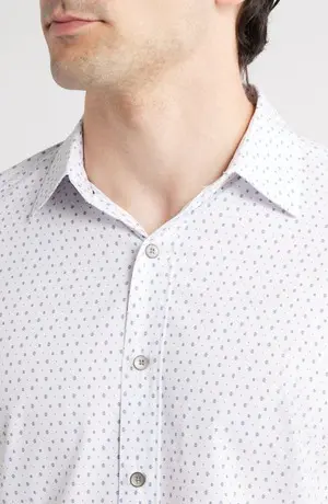W.R.K Trim Fit Neat Performance Button-up Shirt