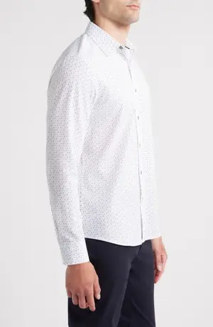 W.R.K Trim Fit Neat Performance Button-up Shirt