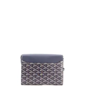 Goyard Chypre Wallet On Strap Coated Canvas With Leather