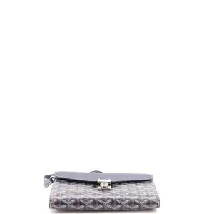 Goyard Chypre Wallet On Strap Coated Canvas With Leather