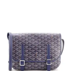 Goyard Belvedere Messenger Bag Coated Canvas Mm - Blue