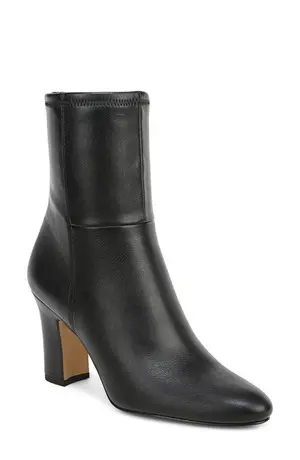 Franco Sarto Jael Demi Block Heel Bootie - Black