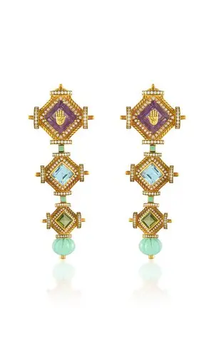 AMRAPALI 18k Yellow Gold -stone Drop Earrings - Multi
