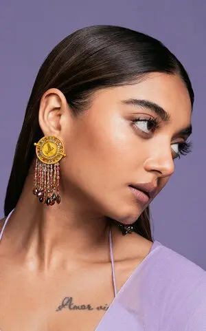 AMRAPALI 18k Yellow Gold Watermelon Waterfall Earrings