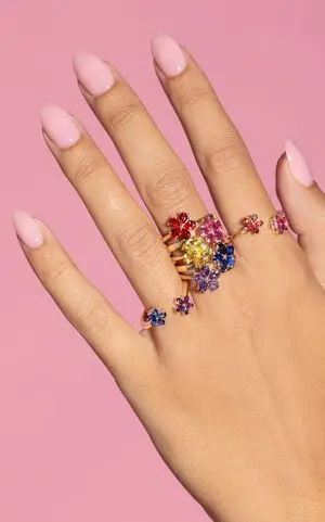 JULIA CHAFE 14k Yellow Gold Garden Party Ring