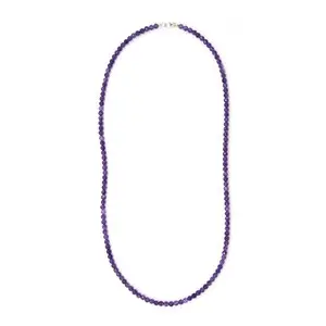 Shar Oke Purple / Silver Amethyst Necklace - Purple/silver