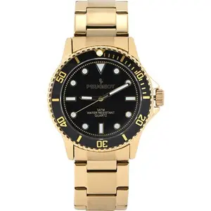 PEUGEOT Sport Bezel Big Face Bracelet Watch40mm - Black