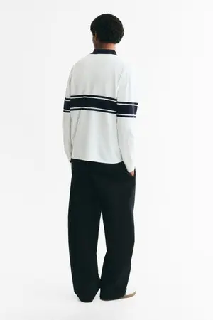 H&M Loose-fit Knit Polo Sweater