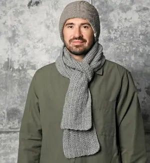 NIRVANNA DESIGNS Velour Scarf - White
