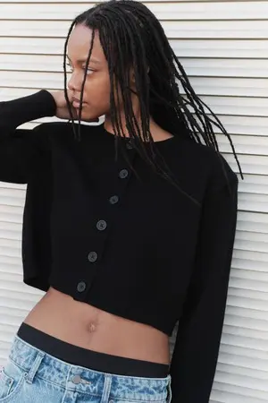 H&M Viscose-blend Cardigan - Black