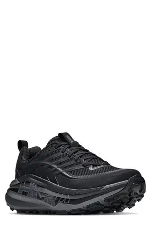 HOKA® Stinson Running Shoe - Black/outer Orbit