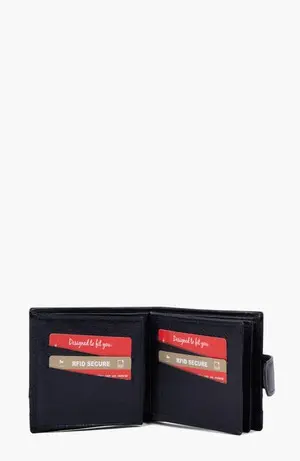 CAVALINHO Di Cavallo Trifold Leather Wallet 503 - Navy