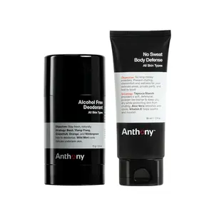 Anthony Deodorant + No Sweat Duo - White