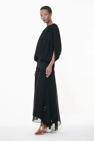 LEEM Smocked Waist Skirt