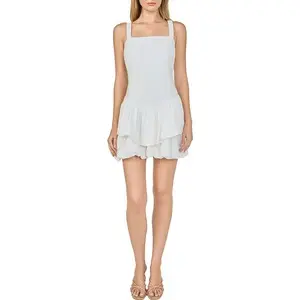 Endless Rose Tiered Bubble Hem Sleeveless Mini Dress